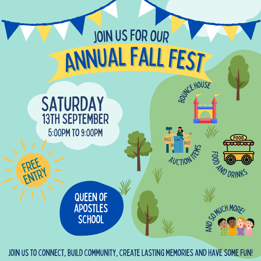 Upcoming events and Volunteering - Queen of Apostles School